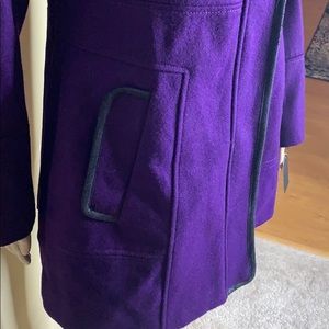 Guess | Jackets & Coats | Guess Purple And Black Pea Coat Size Medium ...